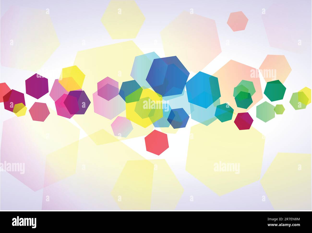 Colorful hexagons for dynamic abstract wallpaper Stock Vector Image ...