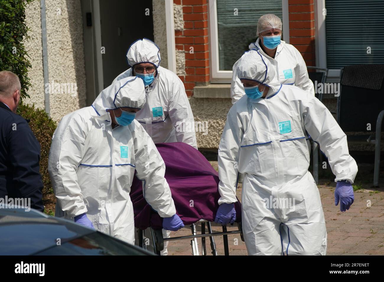 A body is removed from a house in Raheny, Dublin, a body of a woman was ...