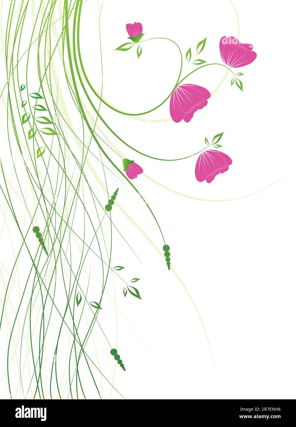 Colourful Spring flowers background. Vector illustration Stock Vector ...