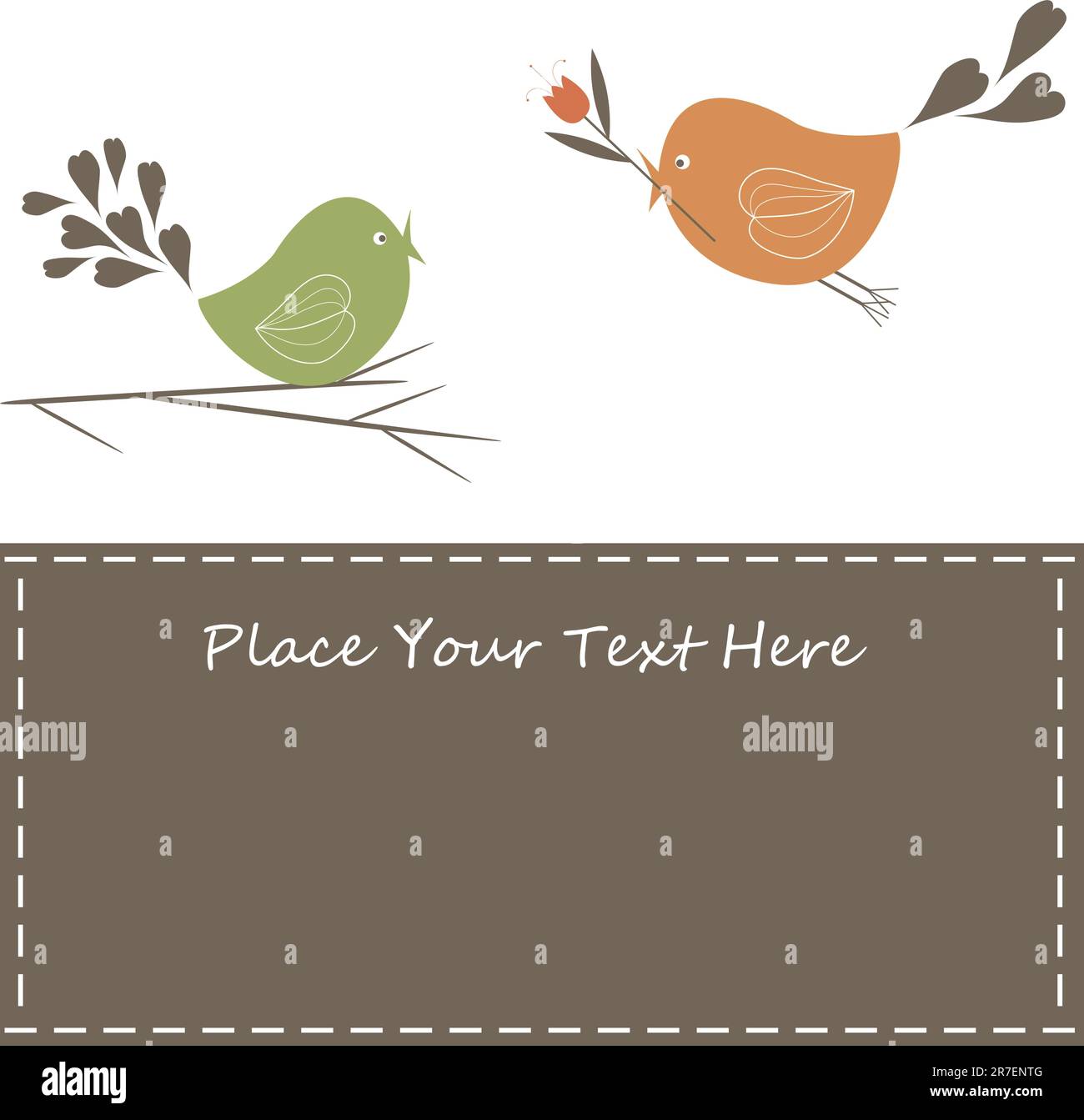 Two birds. vector illustration Stock Vector Image & Art - Alamy
