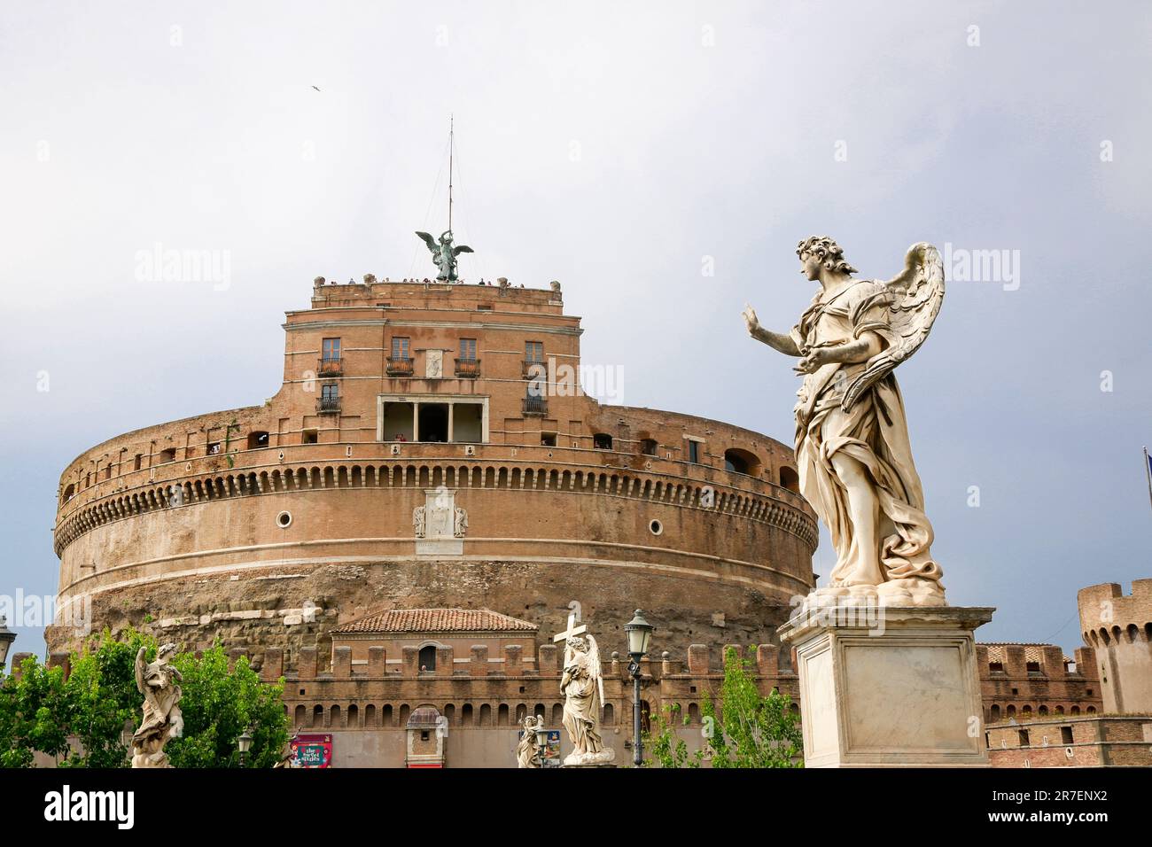 Castel Sant'Angelo, papal residence in Vatica city, Rome, Italy Stock ...