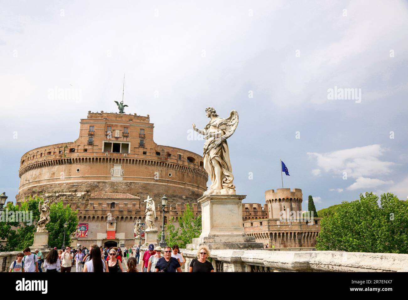 Castel Sant'Angelo, papal residence in Vatica city, Rome, Italy Stock ...