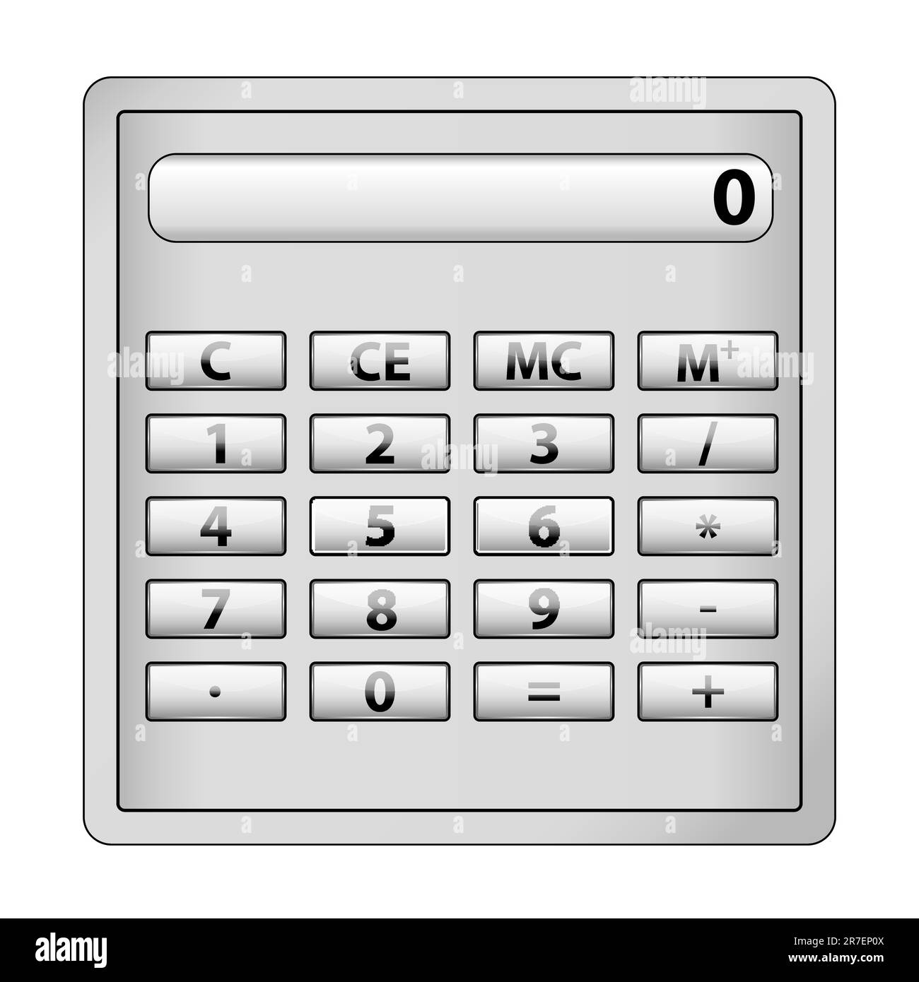 illustration of calculator icon on white background Stock Vector Image ...