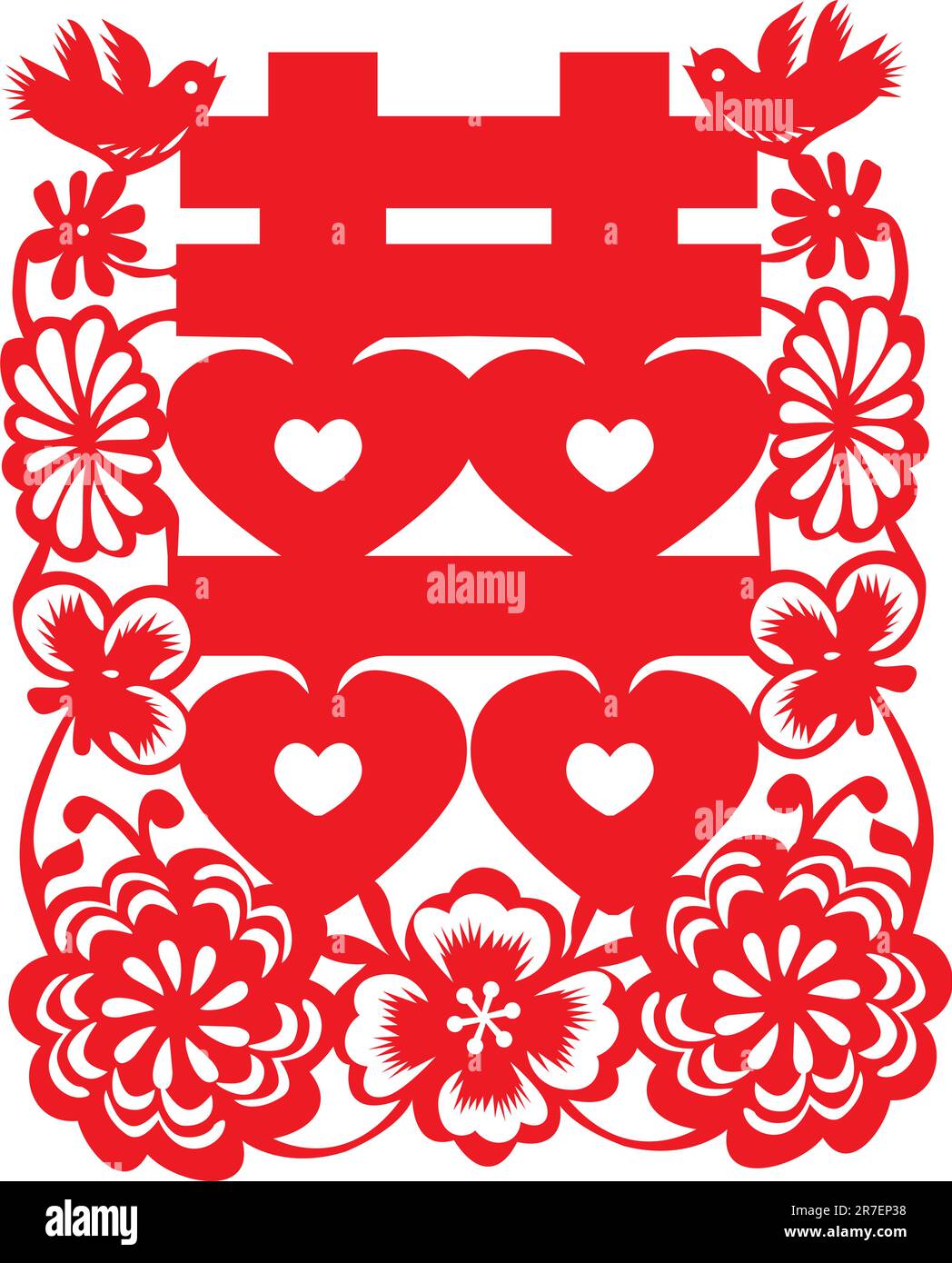 Traditional Chinese Wedding - vector graphic style Stock Vector Image ...