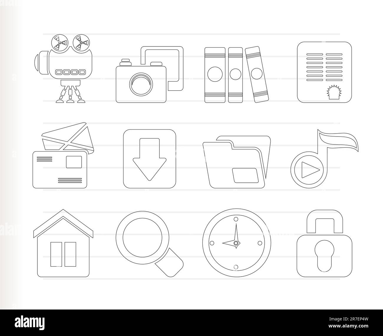 Album computer Stock Vector Images - Alamy