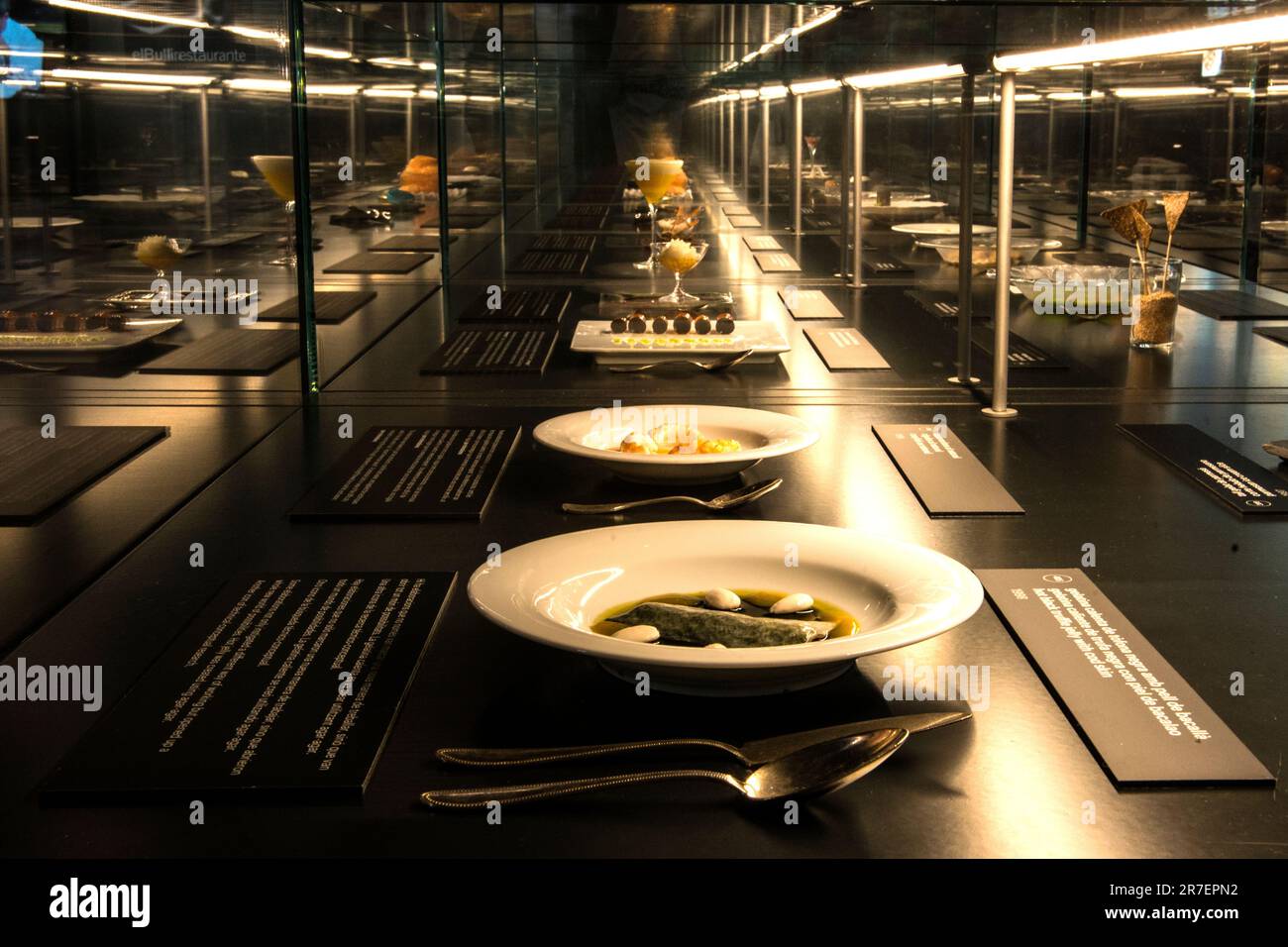Plating during the presentation of chef Ferran Adrià's 'elBulli1846 ...