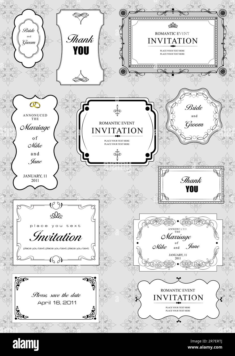 Simple Wedding Border