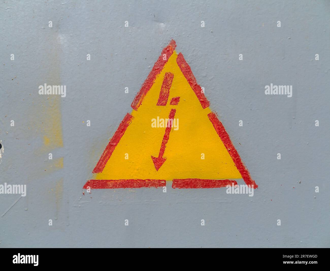 Energy Safety Topics - High Voltage Sign Stock Photo - Alamy