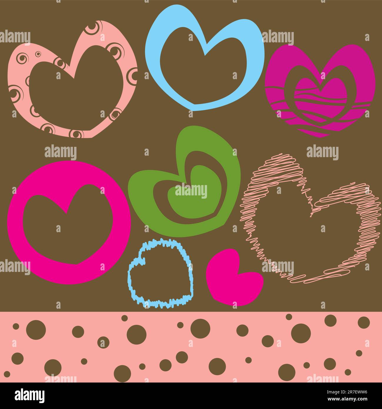 Abstract background with heart. vector illustration Stock Vector Image ...