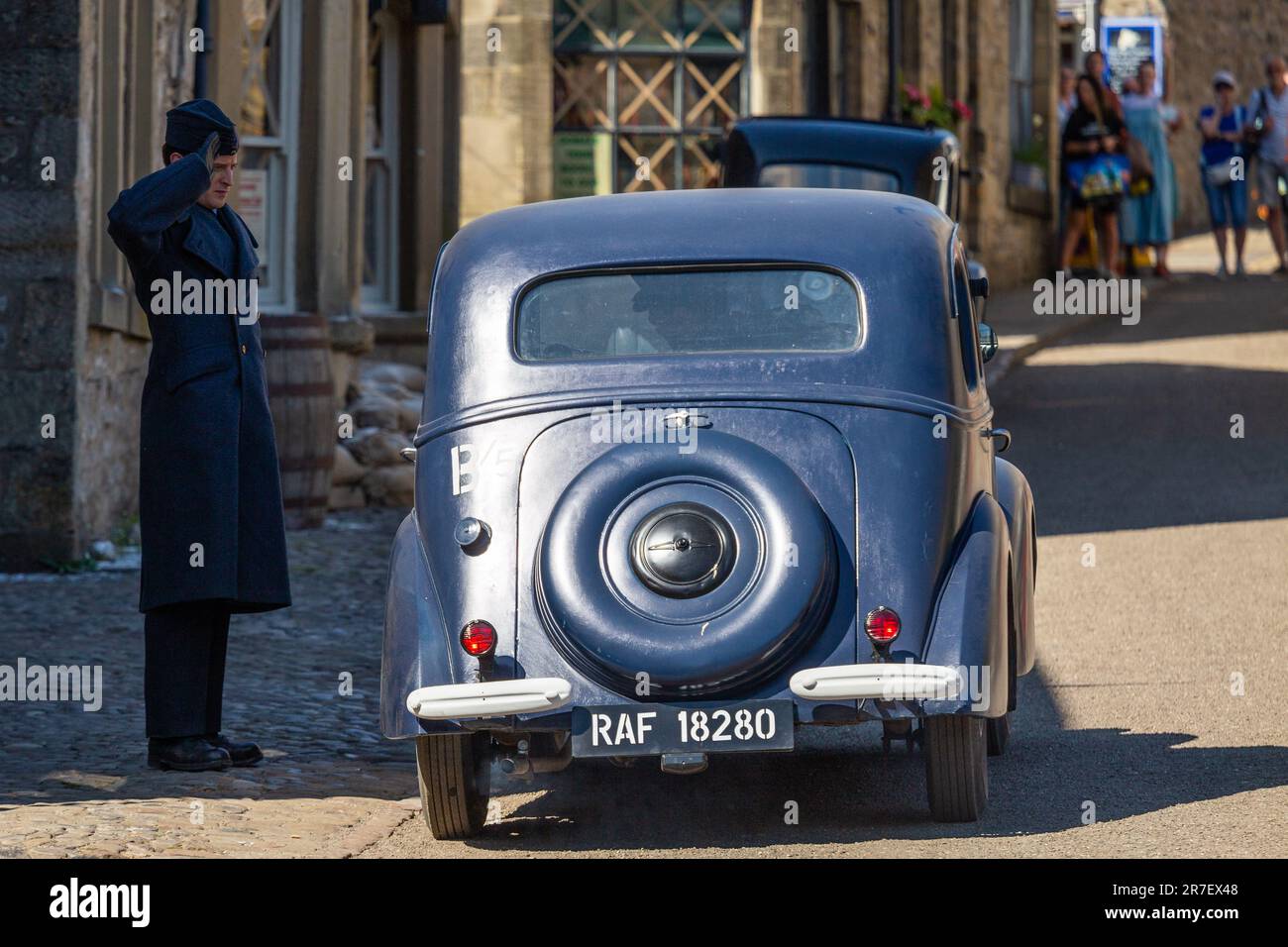 Grassington, Yorkshire Dales, UK 14th June 2023. Cast and crew of the ...