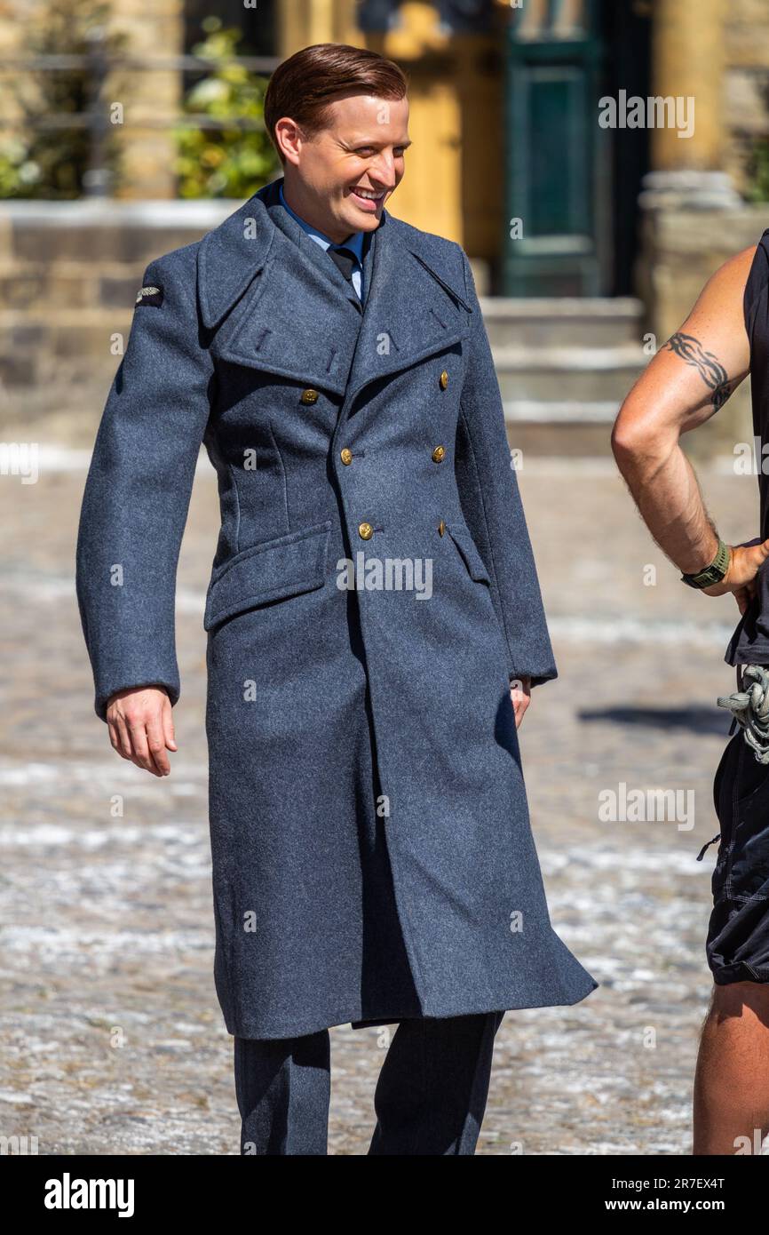 Grassington, Yorkshire Dales, UK 14th June 2023. Cast and crew of the ...