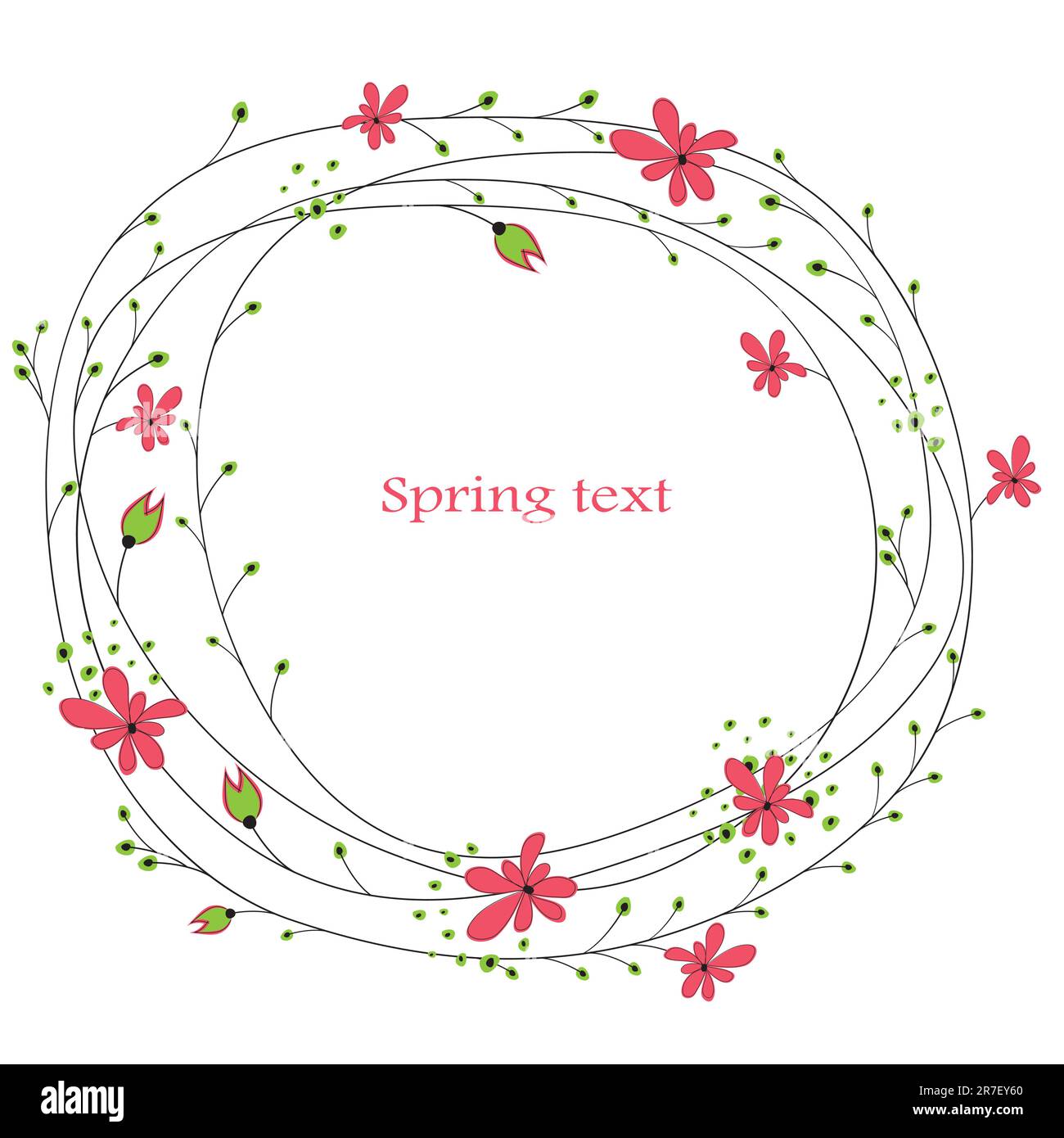Colourful Spring flowers background. Vector illustration Stock Vector ...