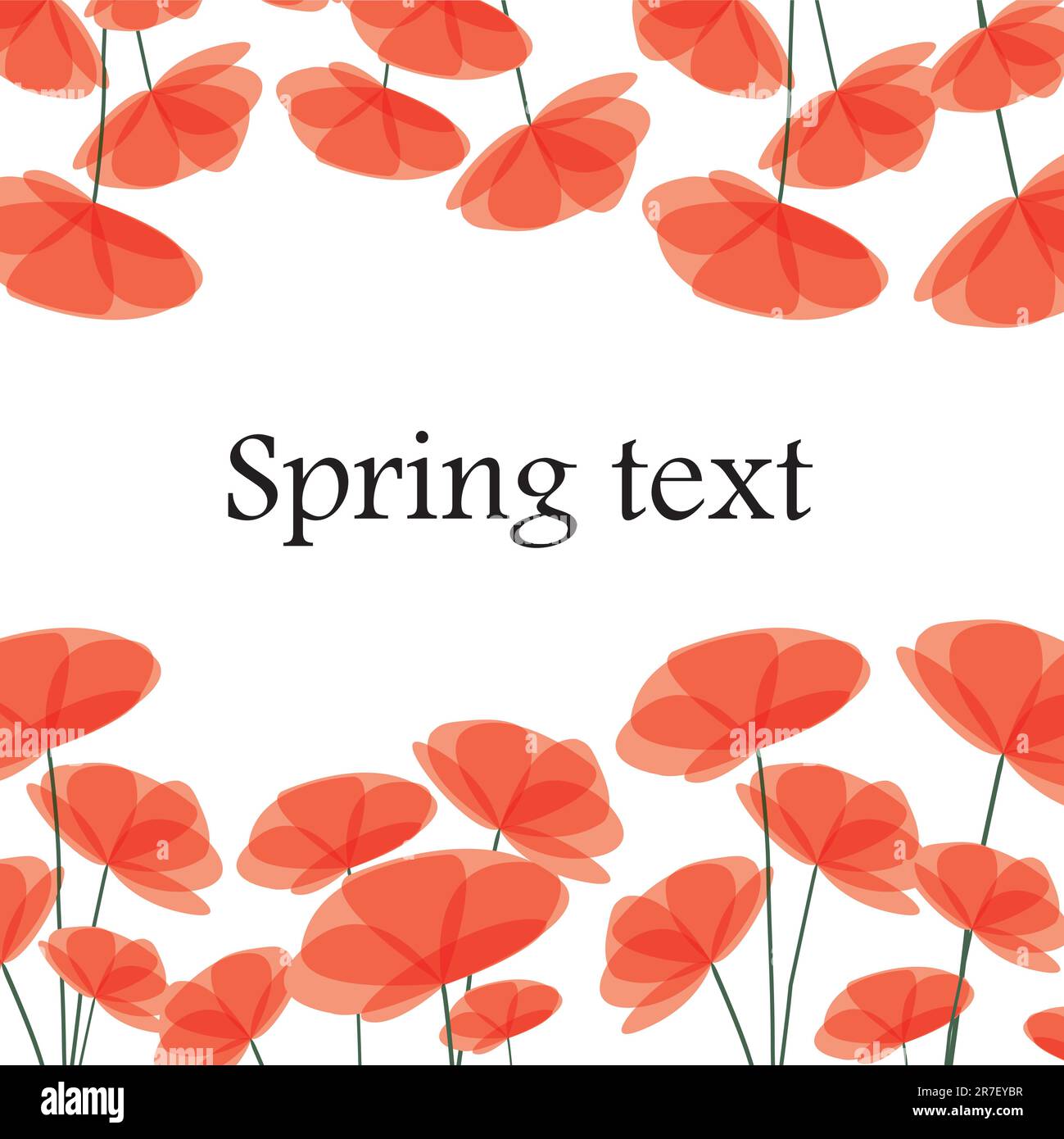 Colourful Spring flowers background. Vector illustration Stock Vector ...