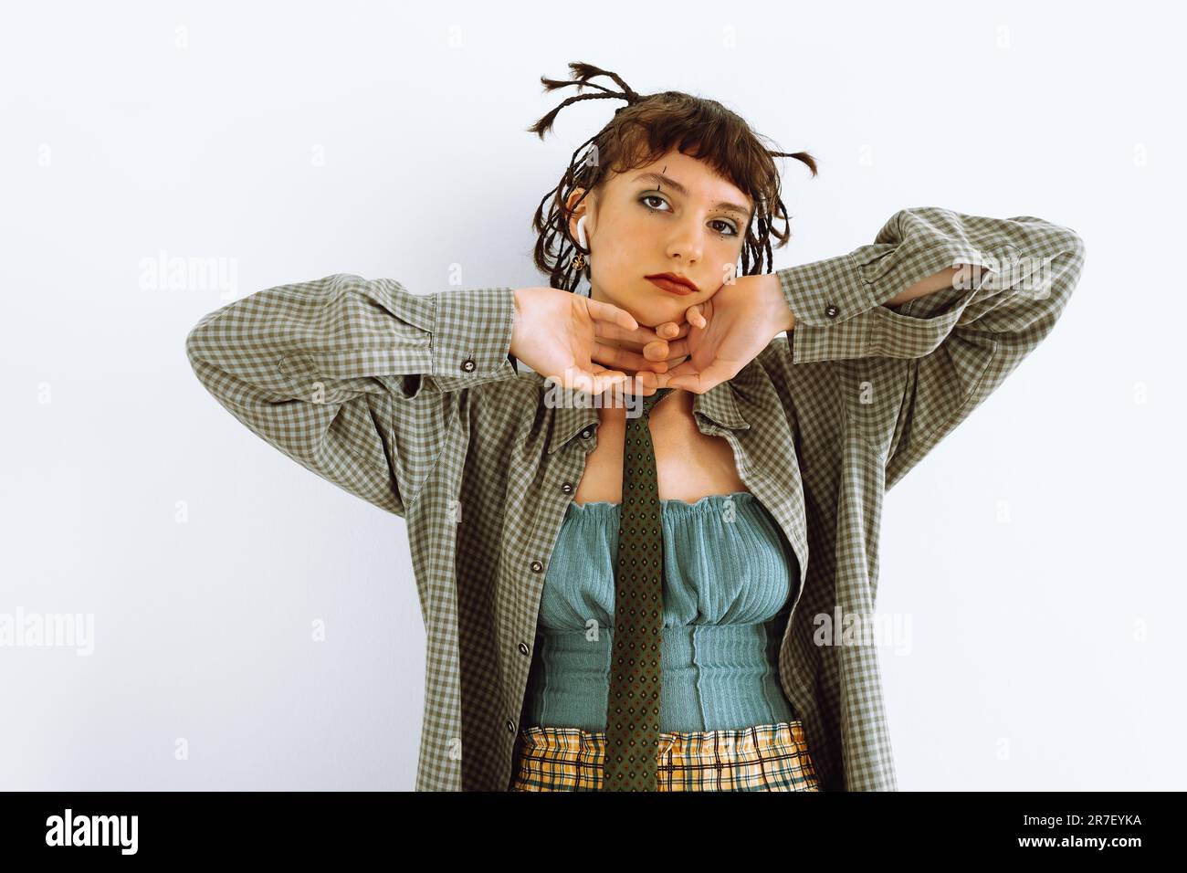 Portrait teenager girl informal appearance Stock Photo - Alamy