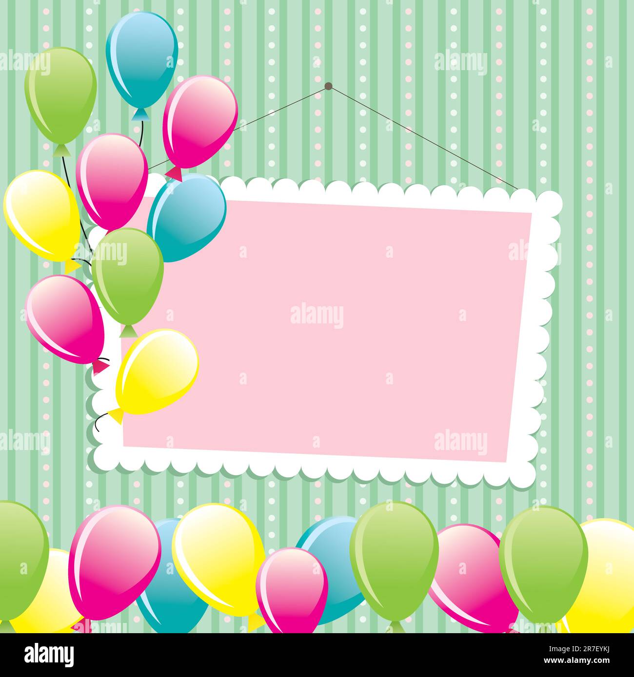 Cartoon congratulation card . vector illustration Stock Vector Image ...