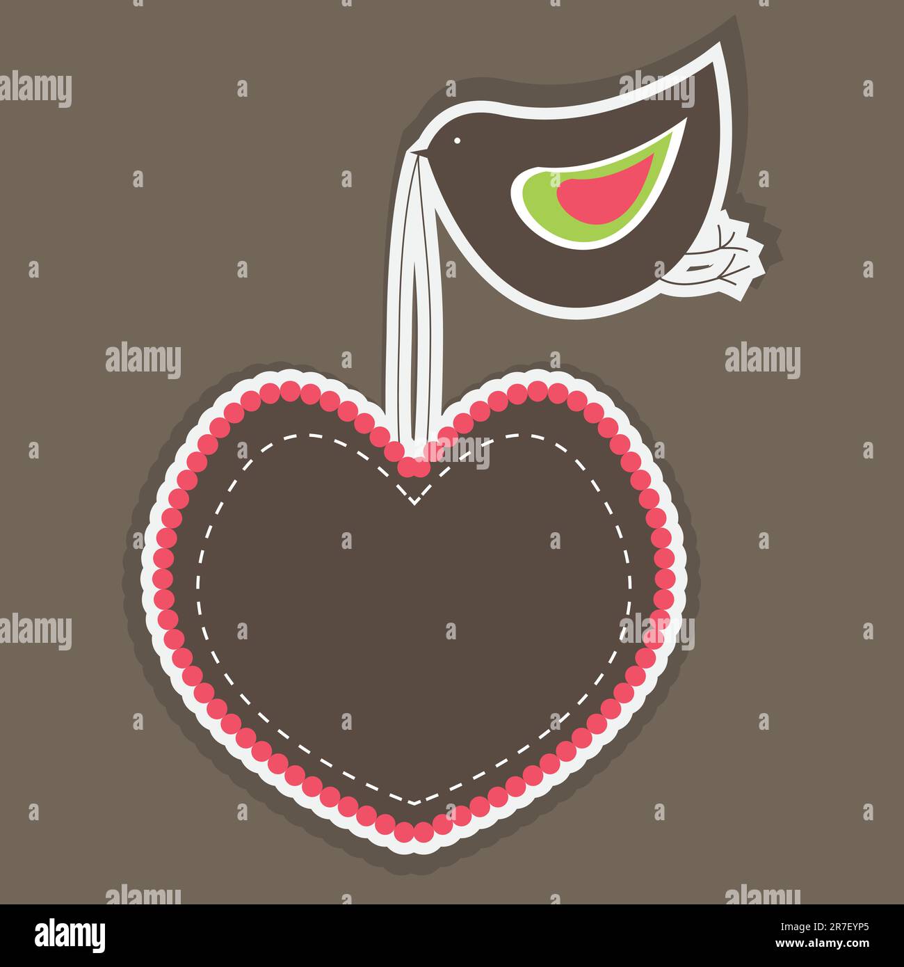 Heart Shaped banners. vector illustration Stock Vector Image & Art - Alamy