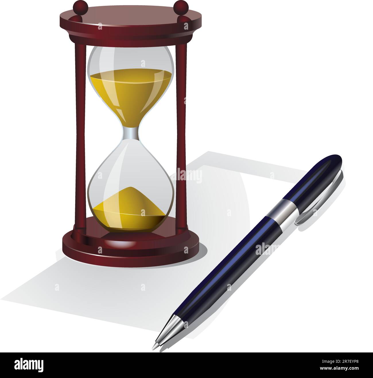 Sand Clock. Vector illustration Stock Vector Image & Art - Alamy