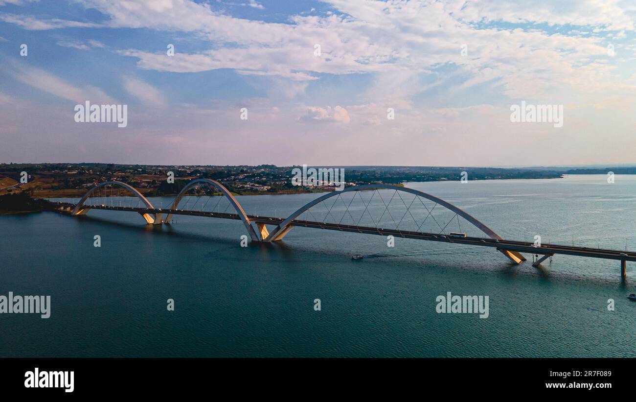Juscelino Kubitschek Bridge. is a steel and concrete arch bridge across ...