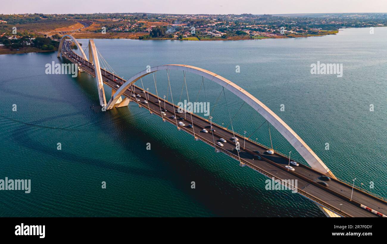 Juscelino Kubitschek Bridge. is a steel and concrete arch bridge across ...