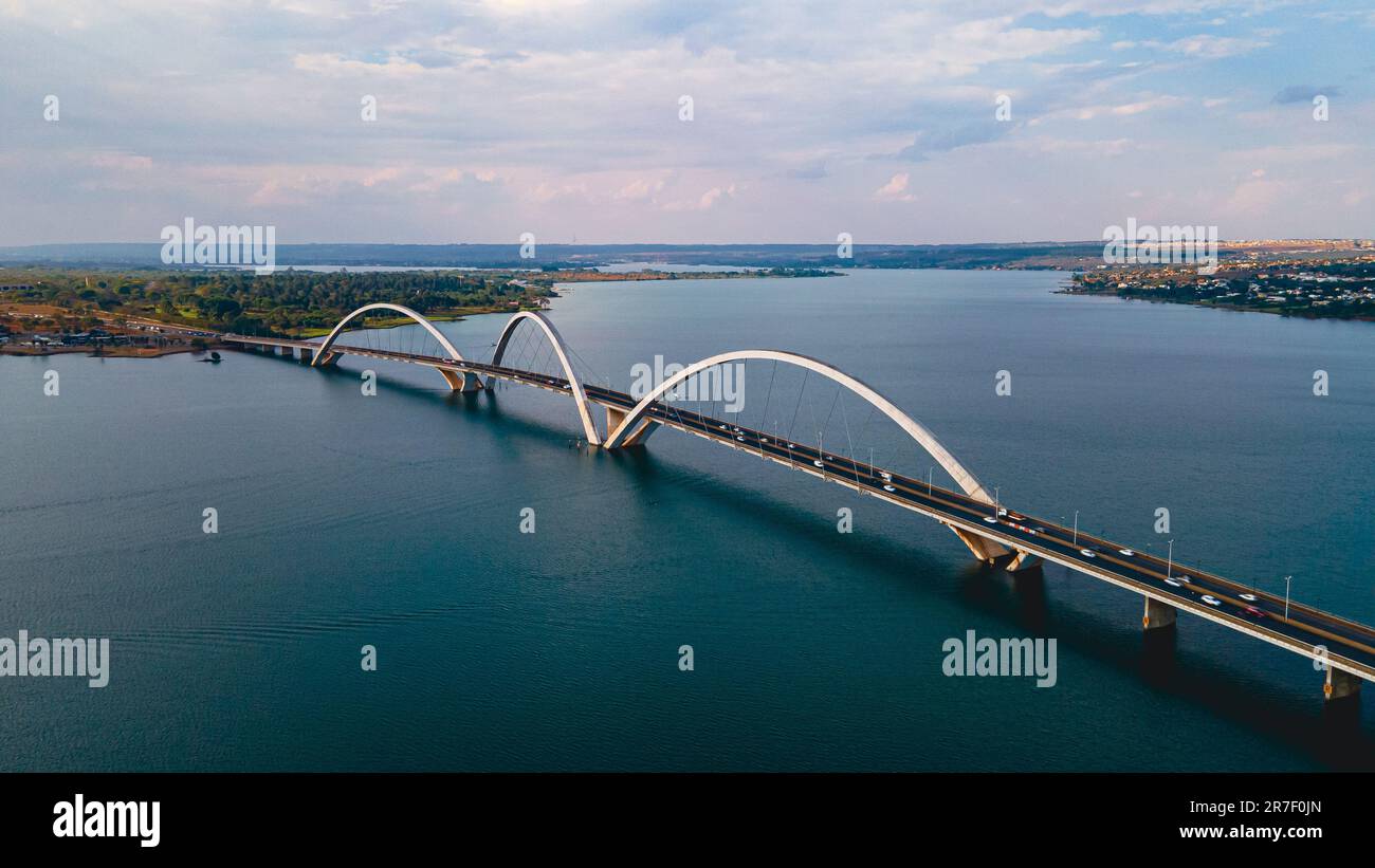 Juscelino Kubitschek Bridge. is a steel and concrete arch bridge across ...
