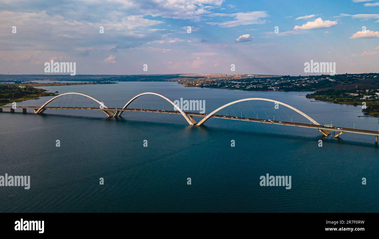 Juscelino Kubitschek Bridge. is a steel and concrete arch bridge across ...