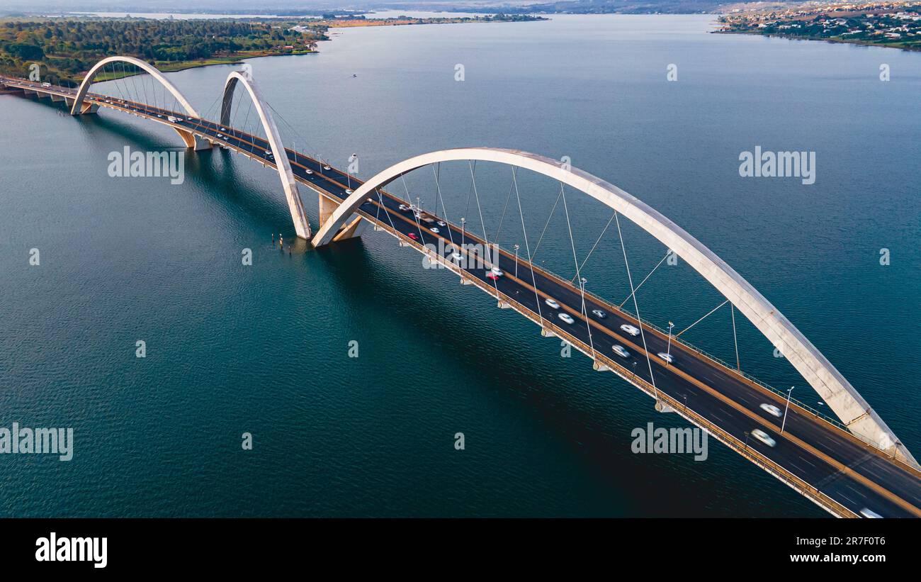 Juscelino Kubitschek Bridge. is a steel and concrete arch bridge across ...