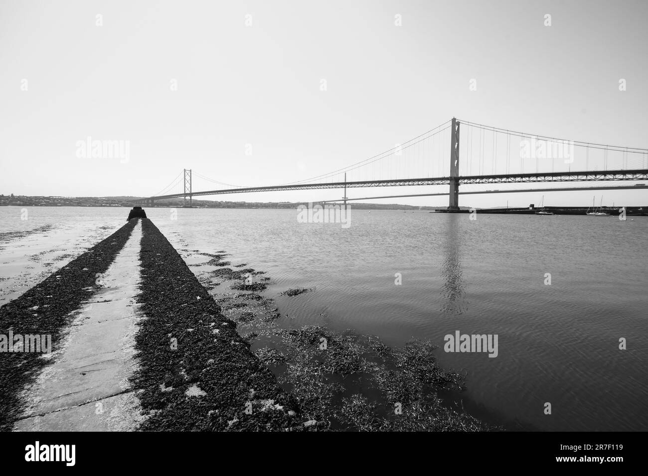 Pier railway bridge Black and White Stock Photos & Images - Alamy