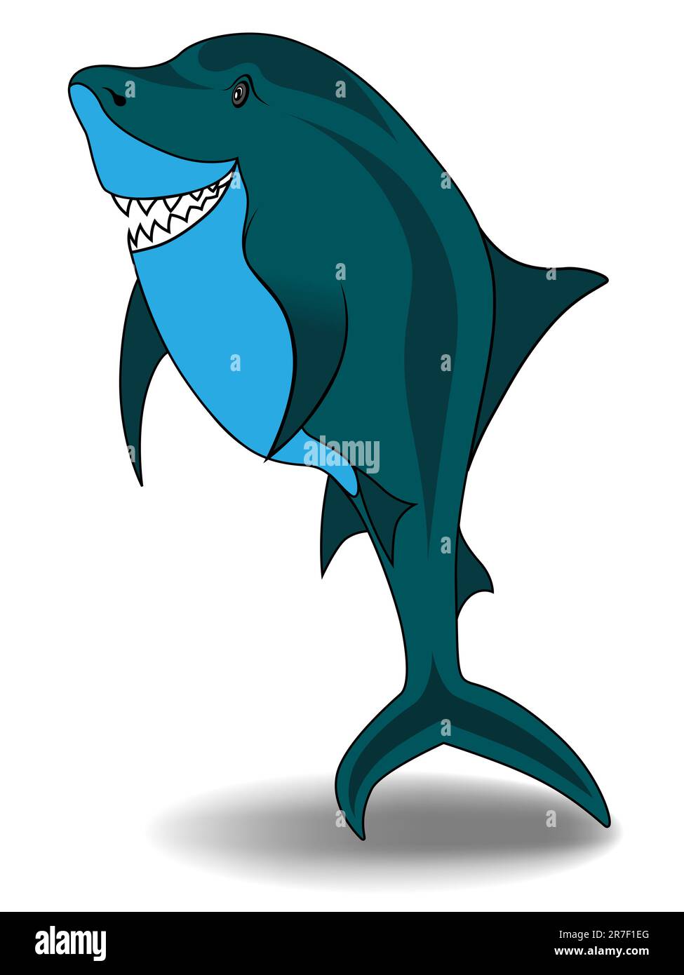 Shark shadow logo hi-res stock photography and images - Alamy