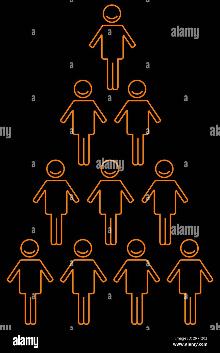 illustration of human pyramid Stock Vector Image & Art - Alamy