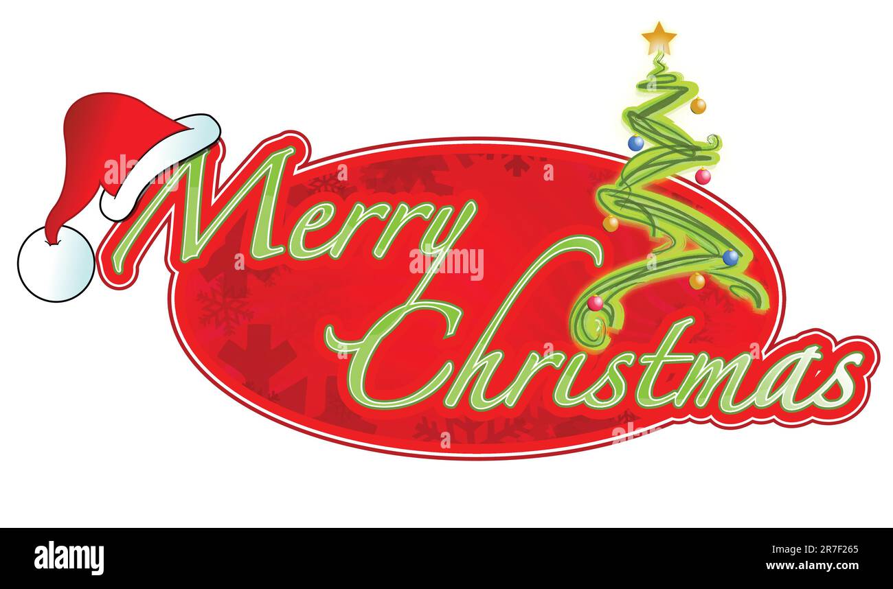 Christmas logo illustration design isolated over a white background ...