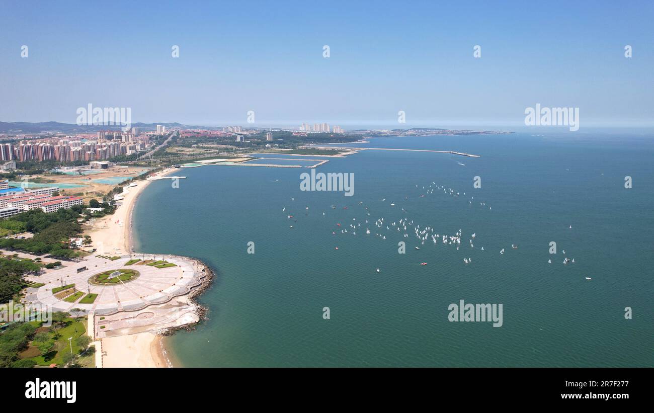 RONGCHENG, CHINA - JUNE 15, 2023 - Participants compete at the 2023 ...