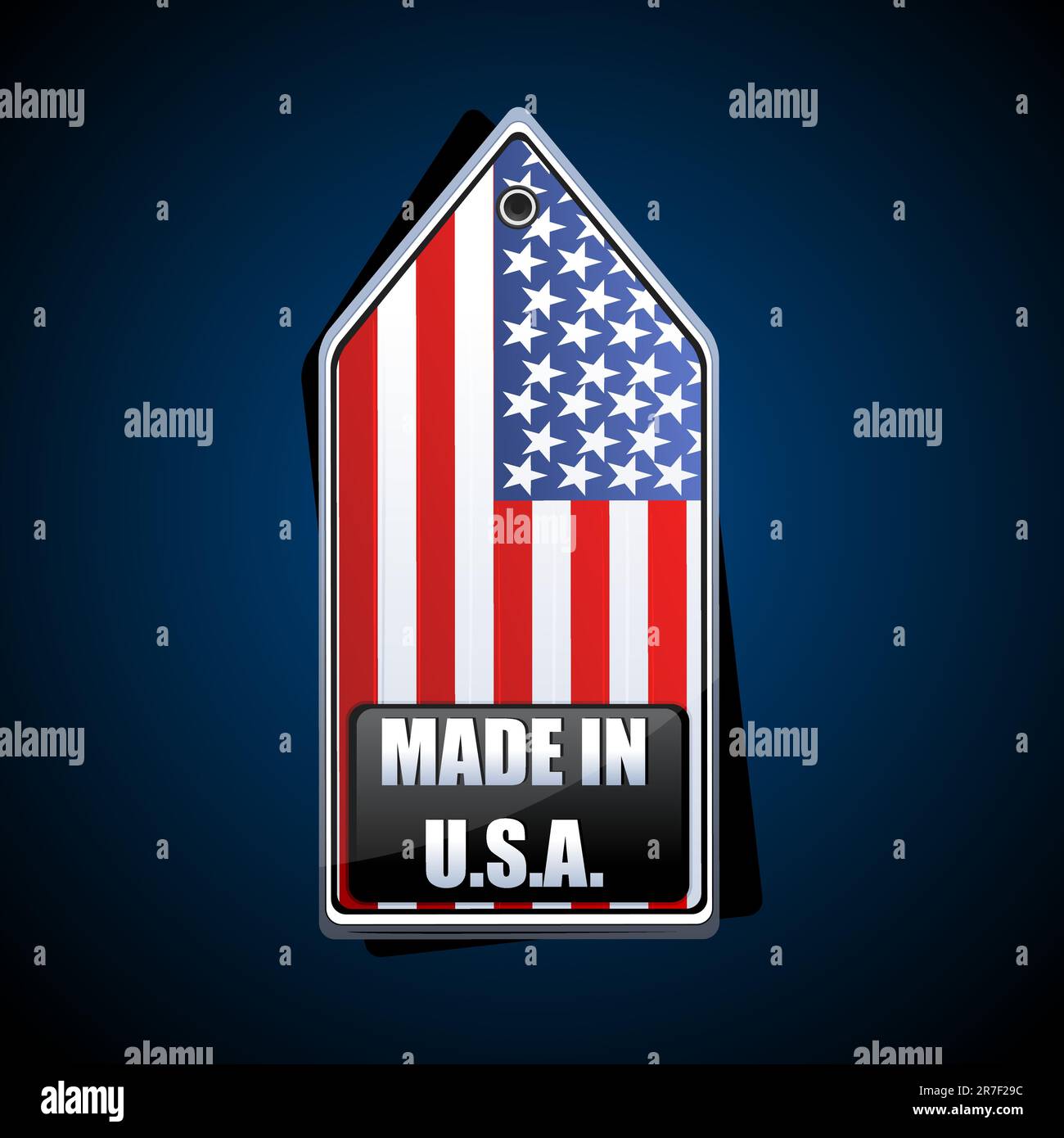 illustration of made in usa tag Stock Vector Image & Art - Alamy