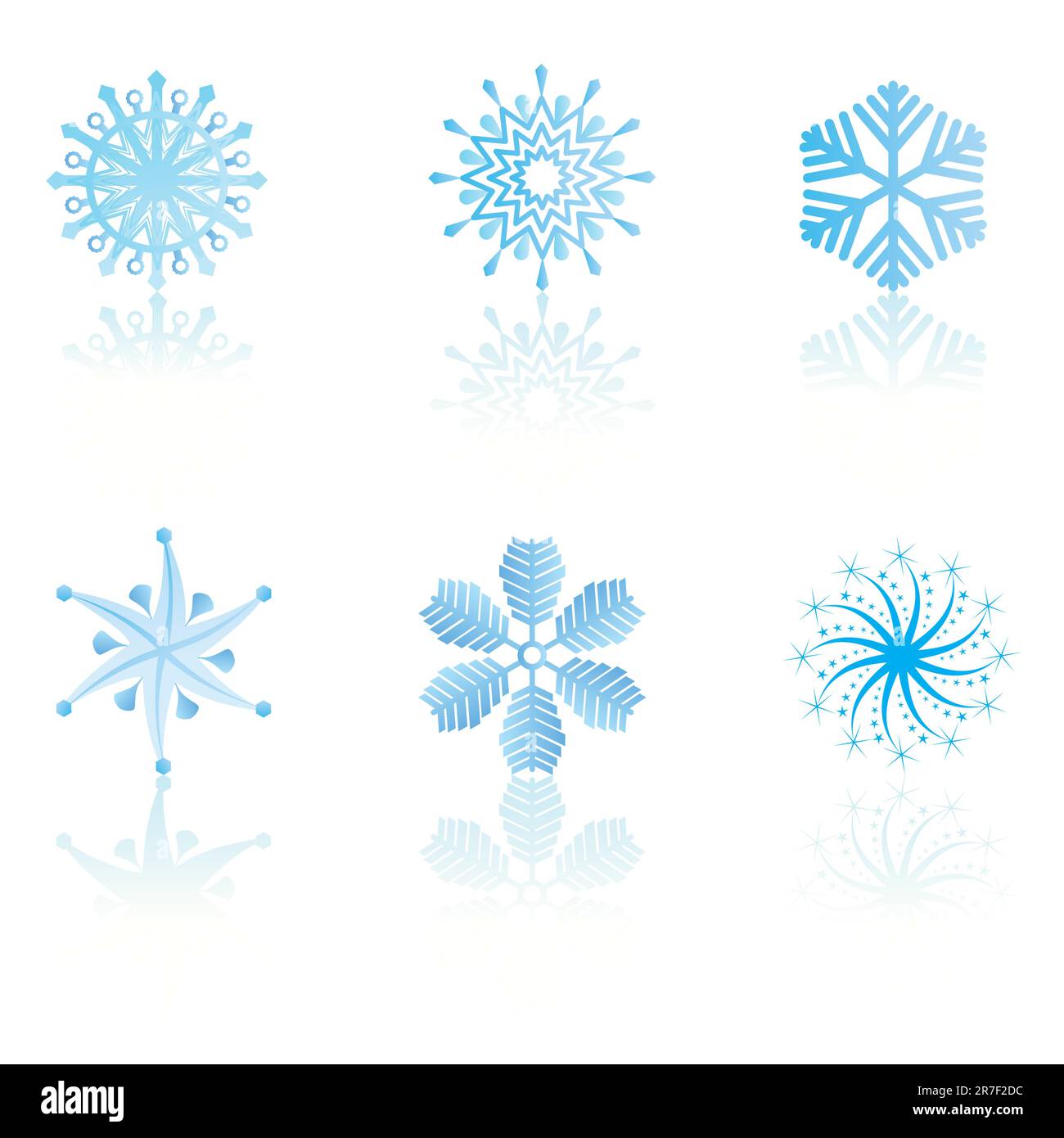 Snowflakes snowflake flakes crystal Stock Vector Images - Alamy