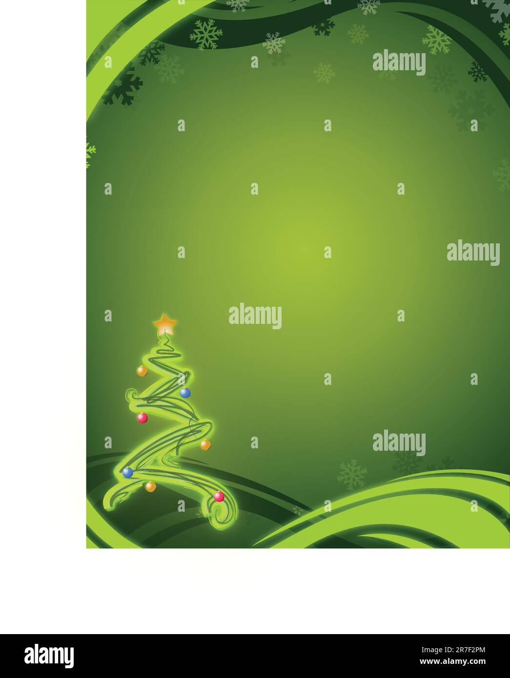 Christmas tree card with background design Stock Vector Image & Art - Alamy