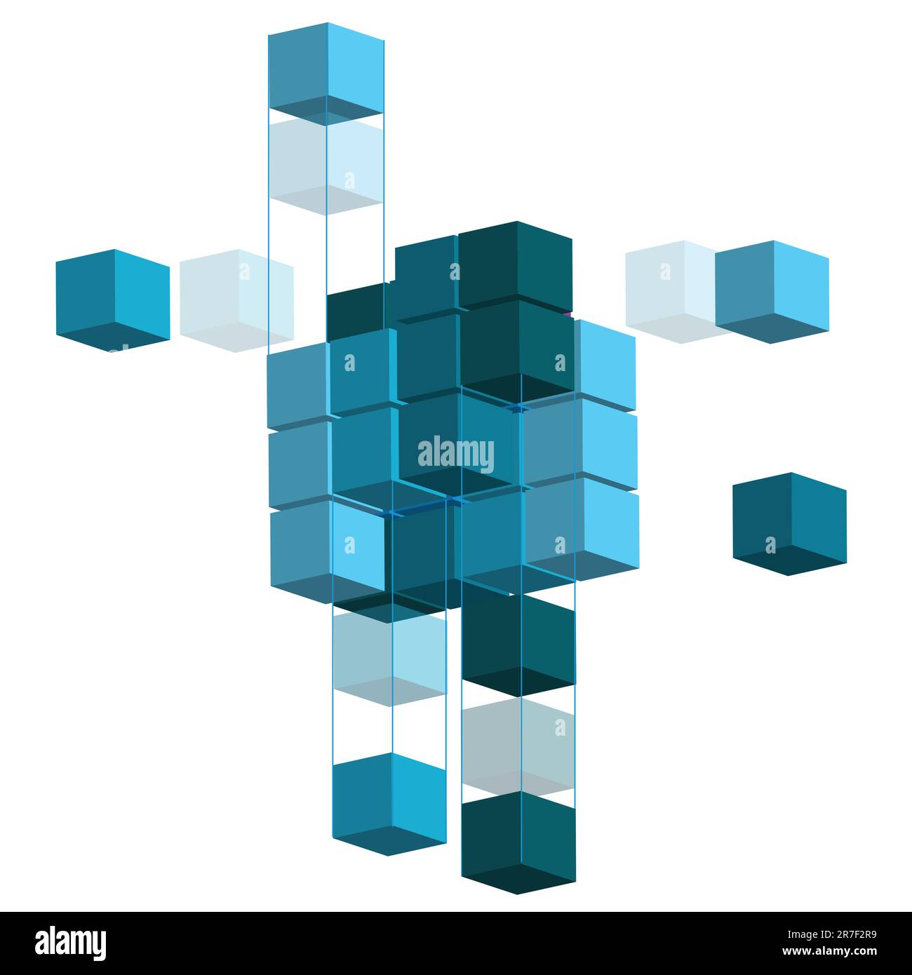 3d illustration shape, over a white background Stock Vector Image & Art ...