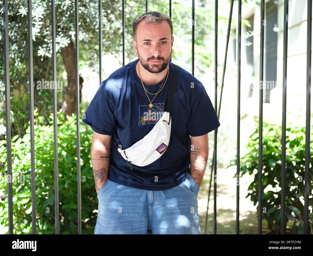 The singer Zoilo Tunon Rosa, better known as Zzoilo, poses during the portrait session in Madrid ...