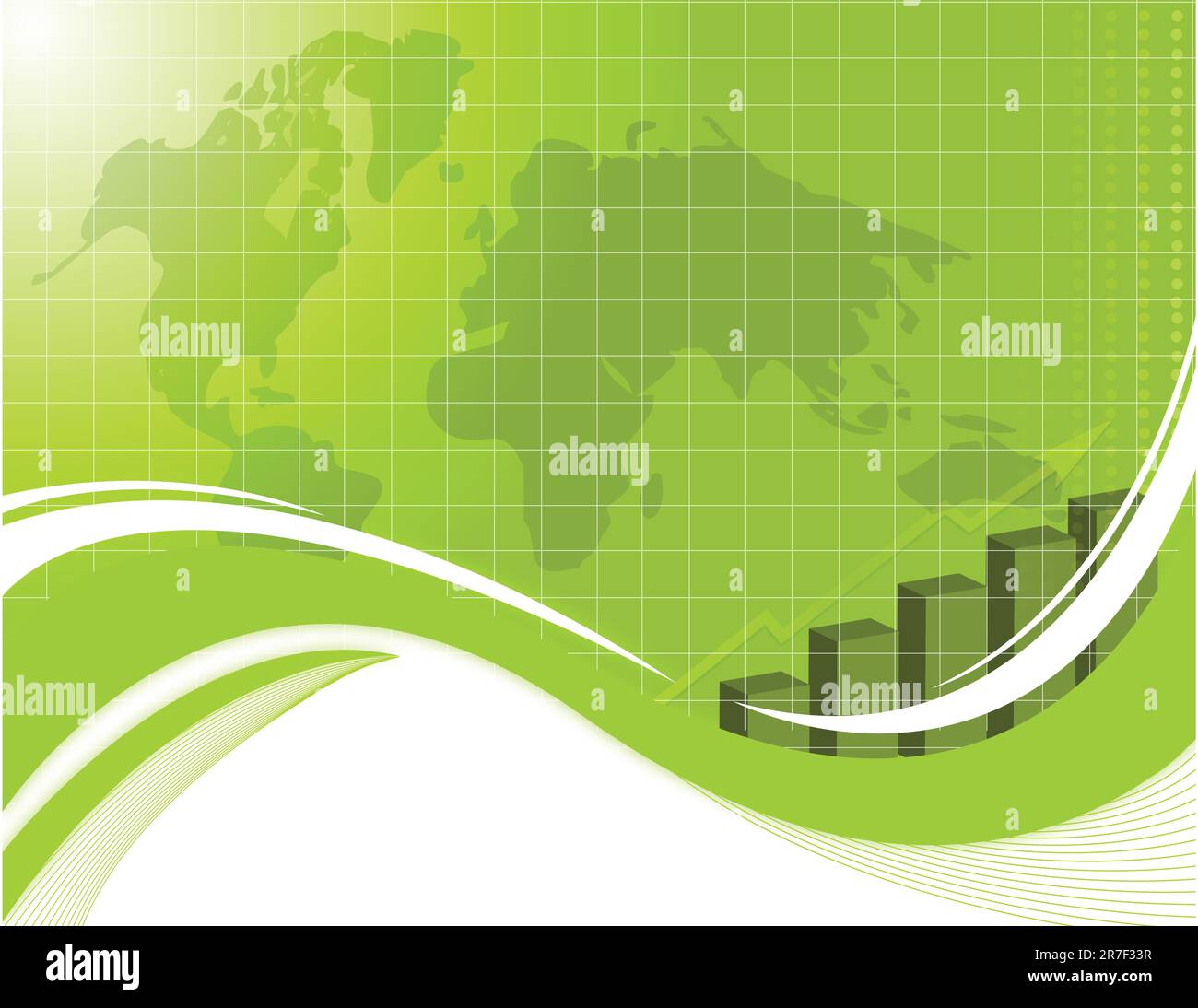 Green business background. Vector Stock Vector Image & Art - Alamy