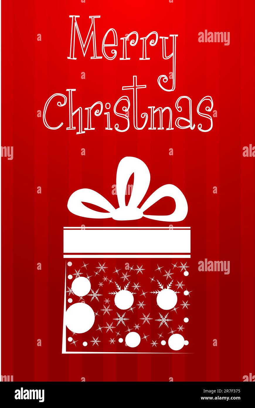 illustration of abstract christmas card with gift Stock Vector Image ...