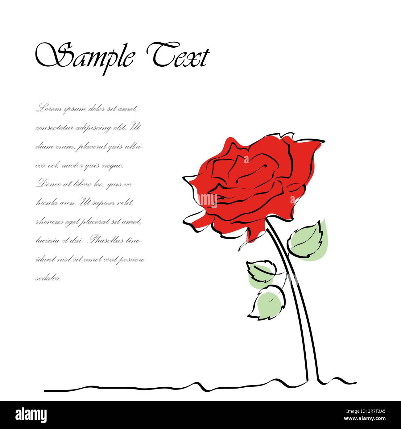 illustration of love card on white background Stock Vector Image & Art ...