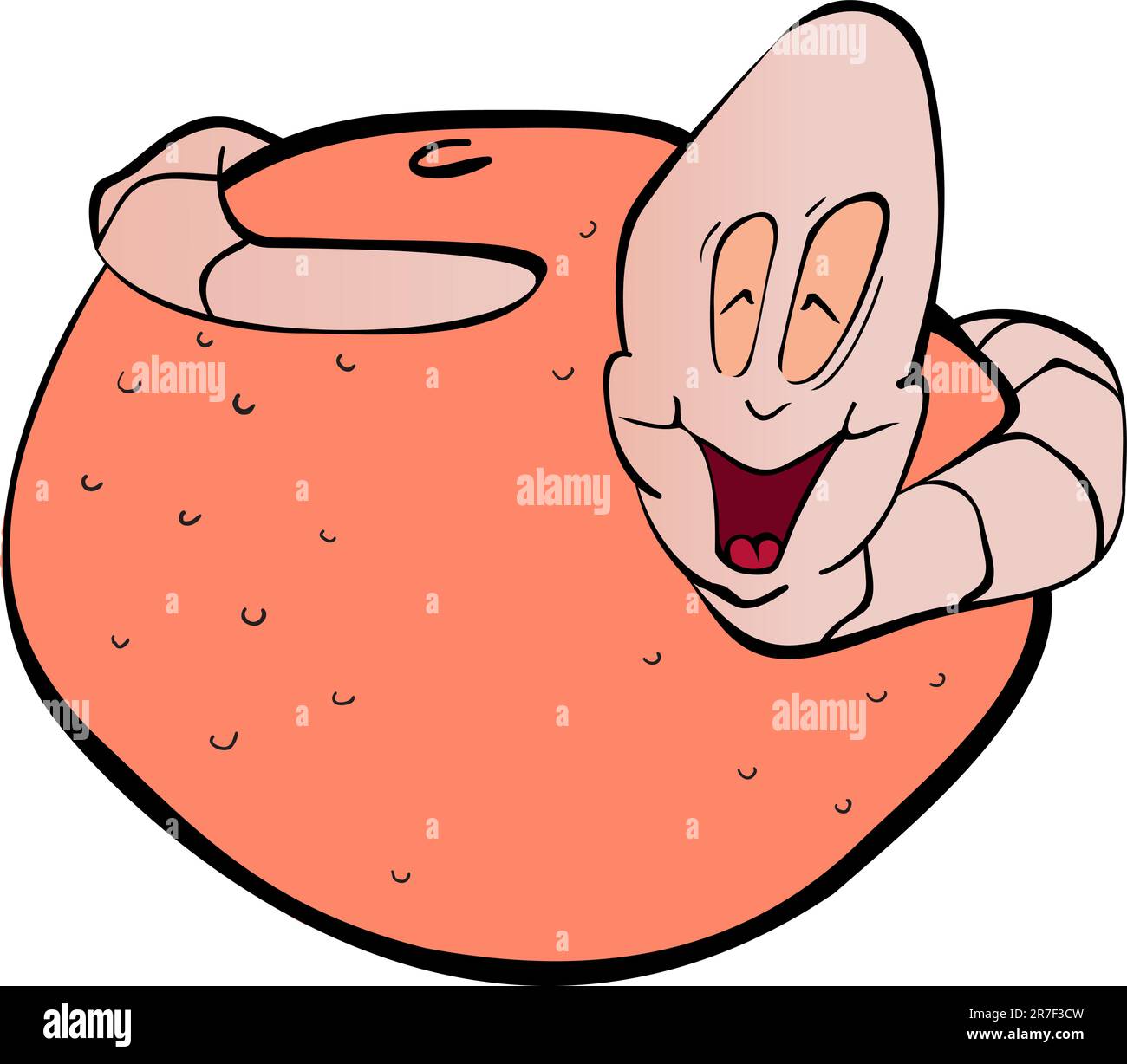 Worm cartoon hi-res stock photography and images - Alamy
