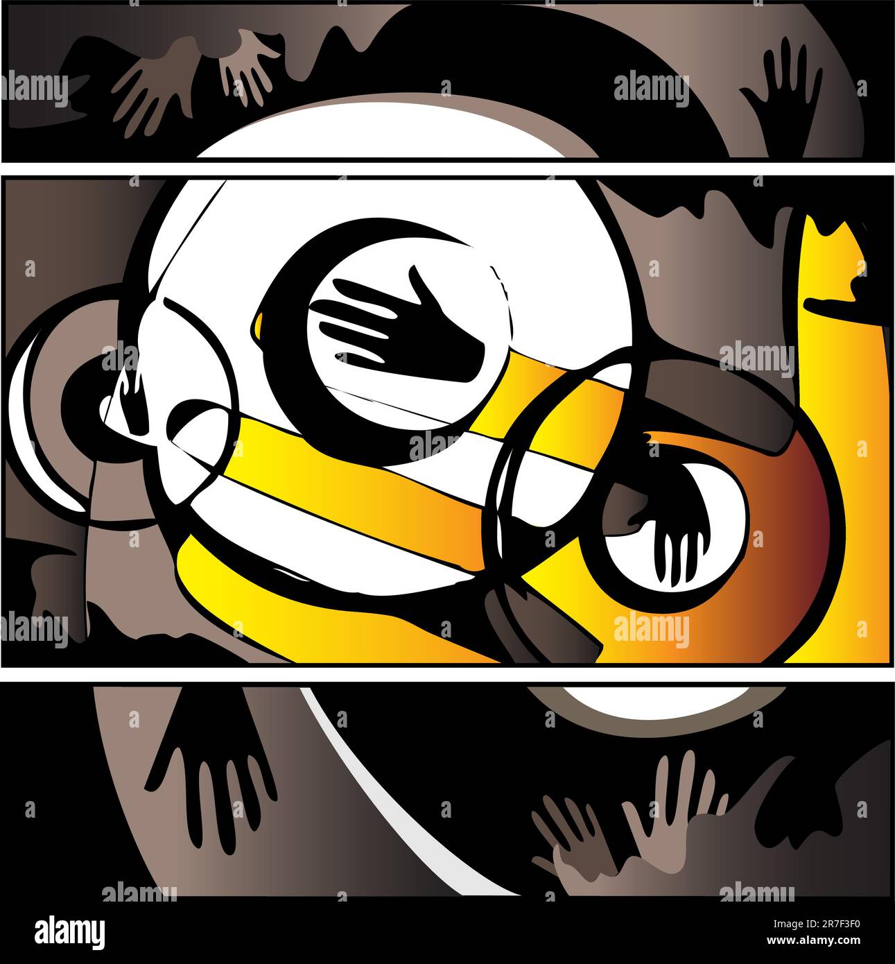 The different graphics are all on separate layers so they can easily be ...