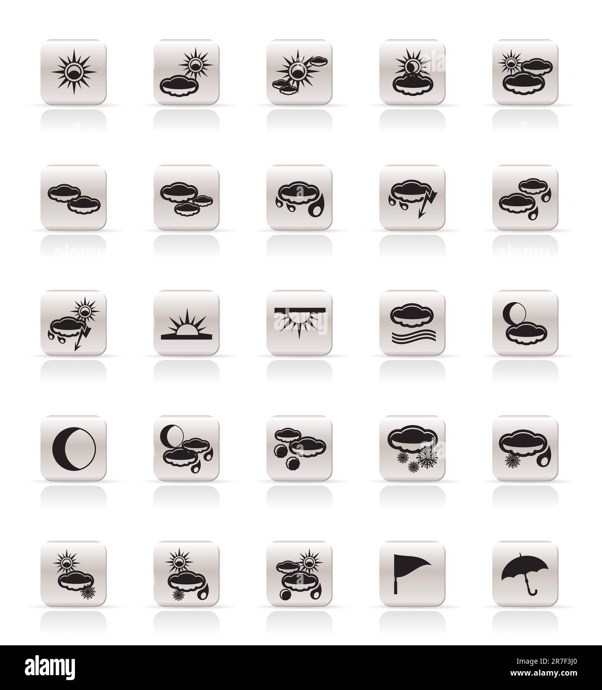 Simple weather icons hi-res stock photography and images - Alamy