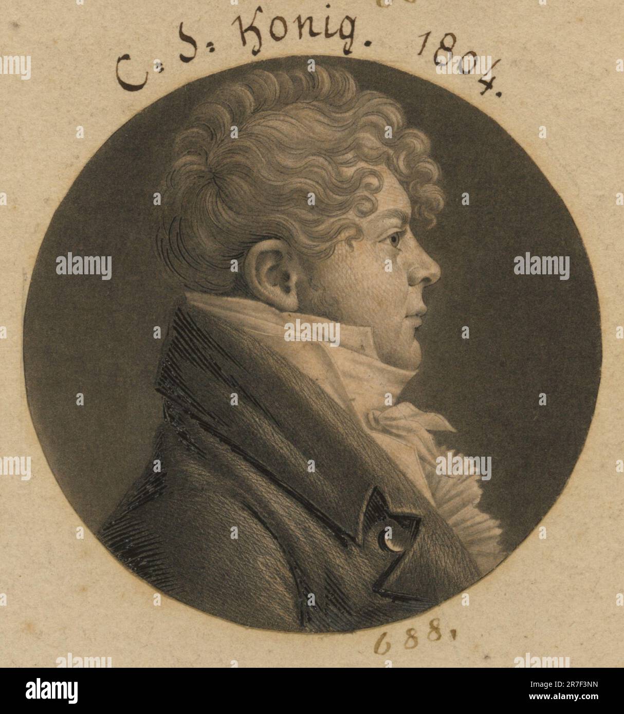 Christian Simon Konig 1804 Stock Photo - Alamy