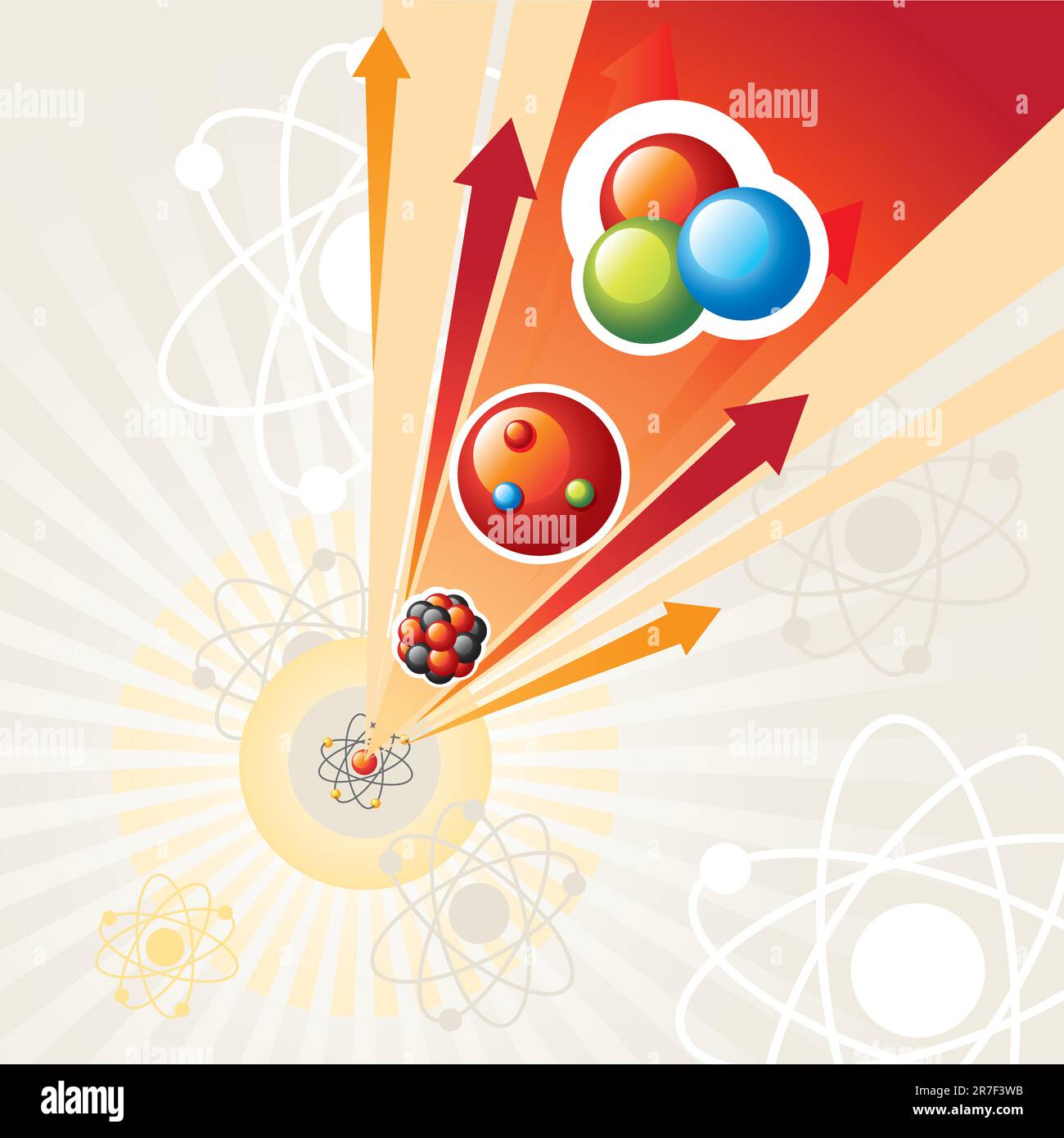 Atomic reaction Stock Vector Images - Alamy