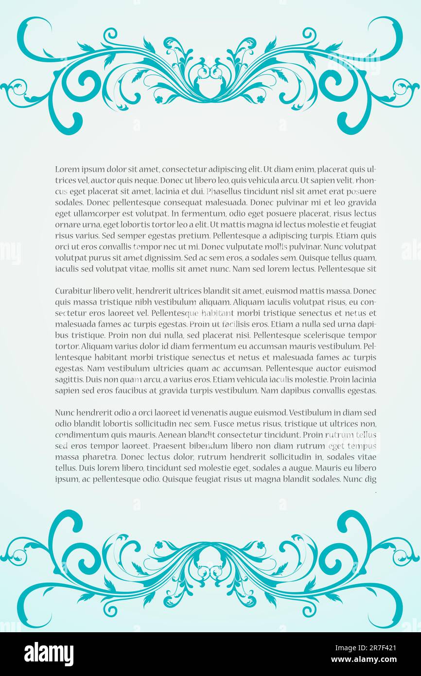 illustration of text document on white background Stock Vector Image ...