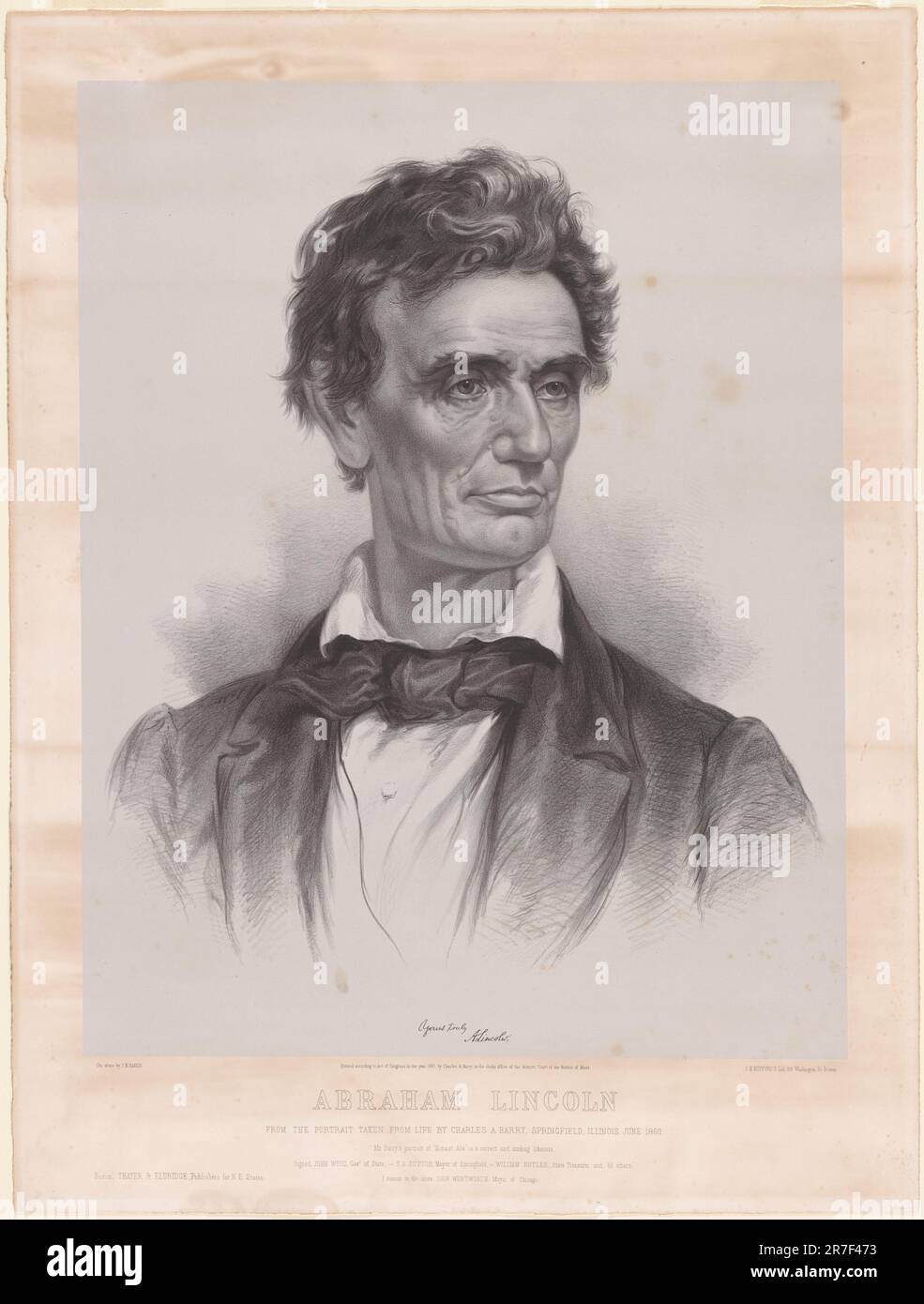 Abraham Lincoln 1860 Stock Photo - Alamy