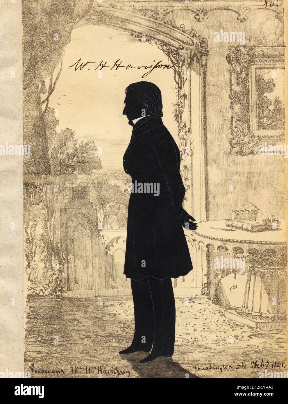 William Henry Harrison 1841 Stock Photo - Alamy