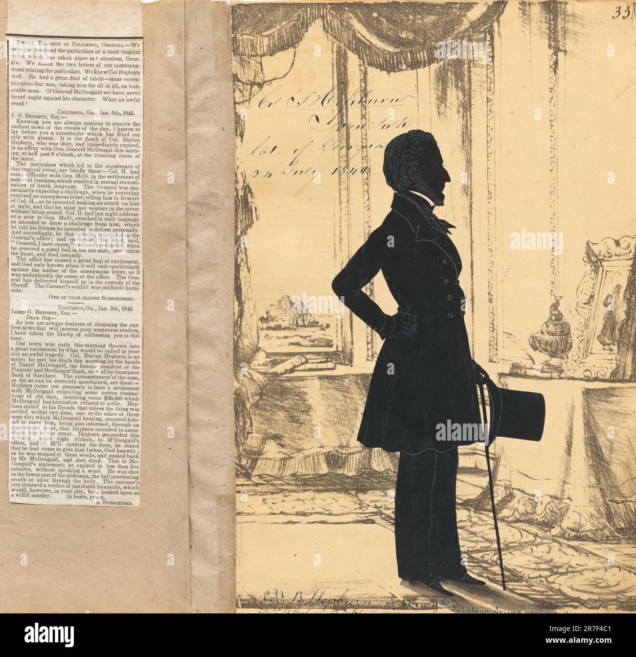 Colonel Burton Hepburn 1840 Stock Photo - Alamy