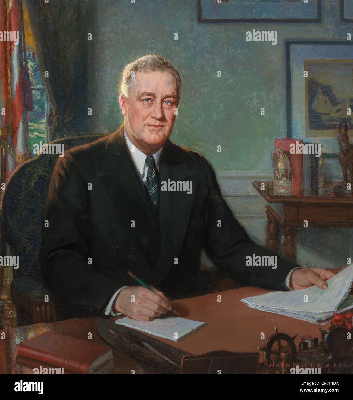 Franklin D. Roosevelt 1935 Stock Photo - Alamy