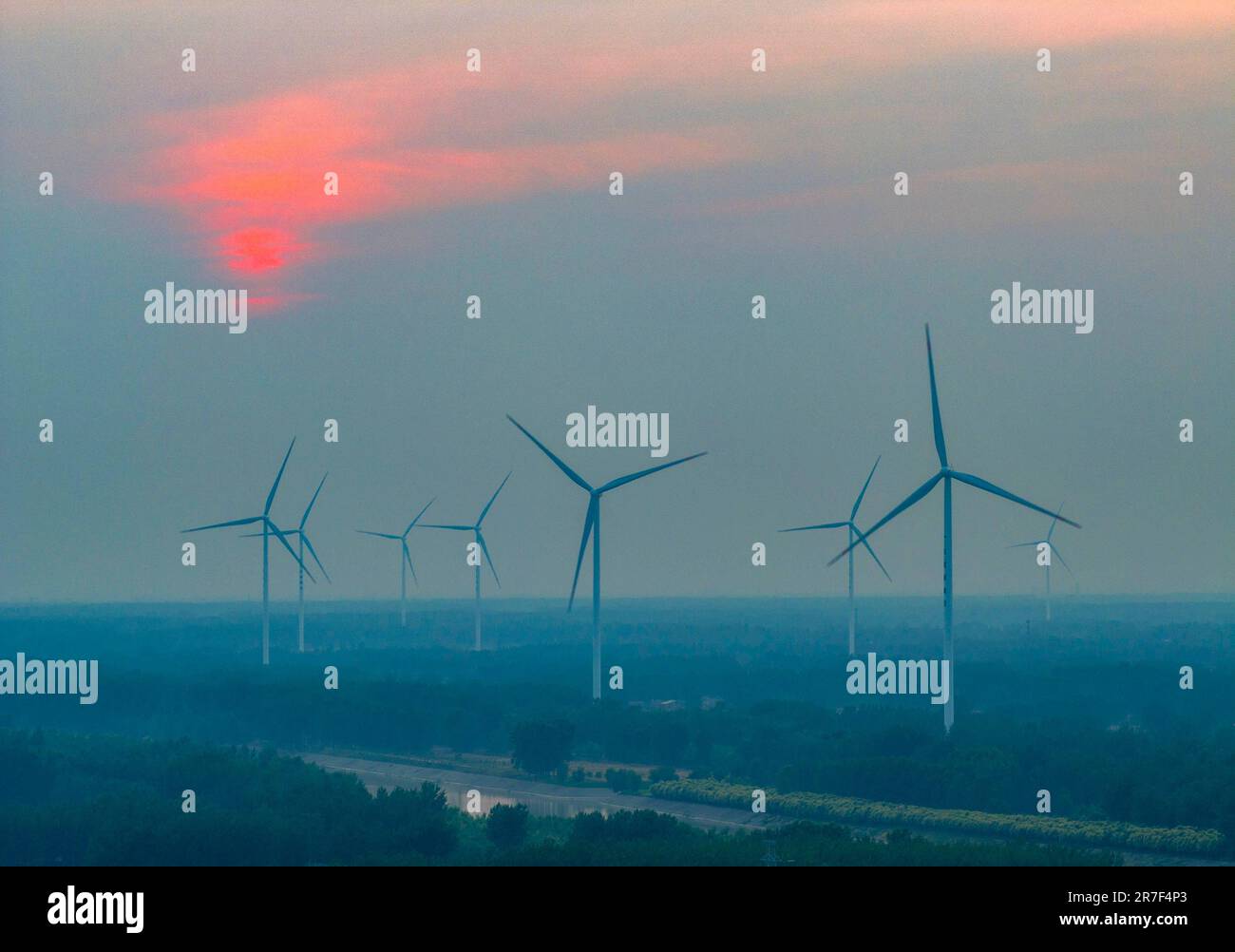 HUAI'AN, CHINA - JUNE 15, 2023 - Aerial photo taken on June 15, 2023 ...